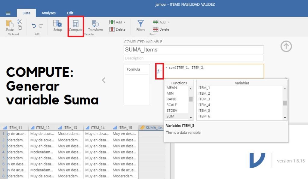 Tutorial JAMOVI - ESTAMÁTICA