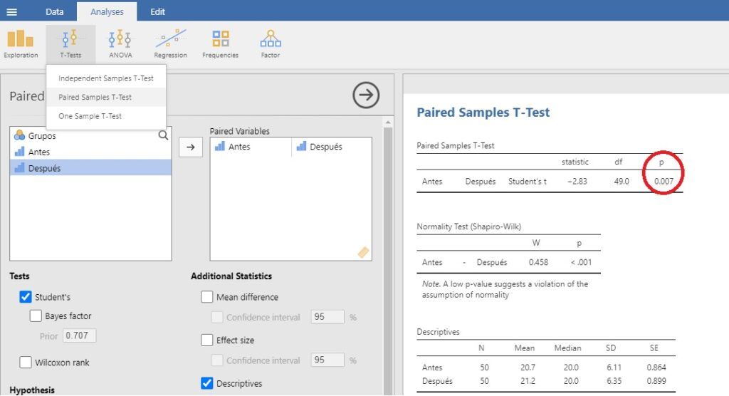 Tutorial JAMOVI - ESTAMÁTICA