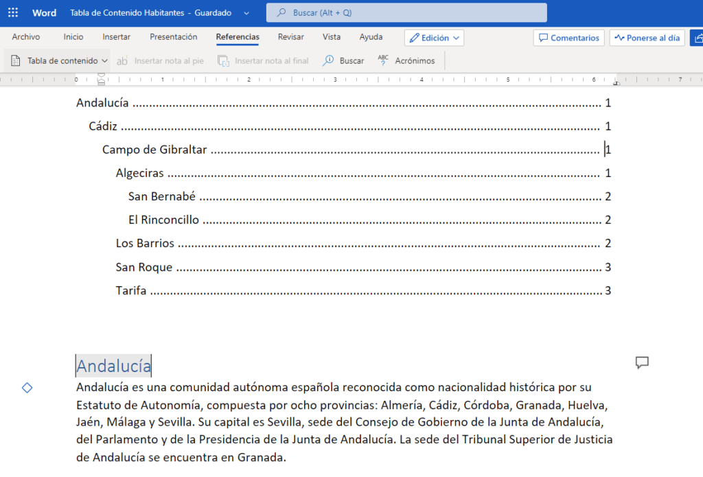 Trucos Word 365 en la nube.