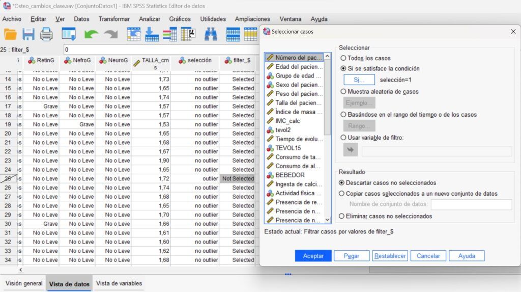 Tutorial del paquete estadístico SPSS 29.